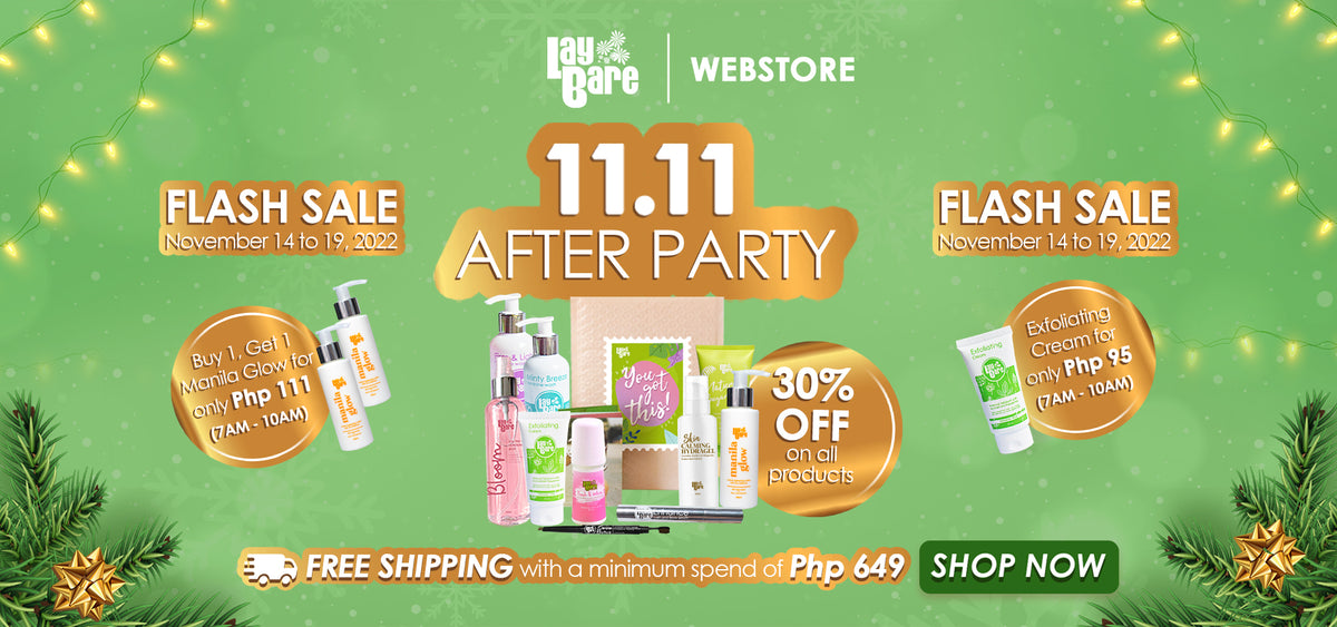 11.11 After Party Sale! 30% off on Select Products! – The Lay Bare Store
