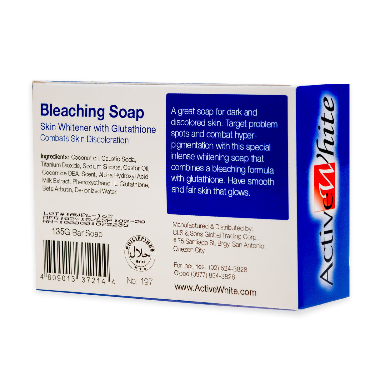 Active White Bleaching Soap with Glutathione, 135g (Twin Pack) – The ...